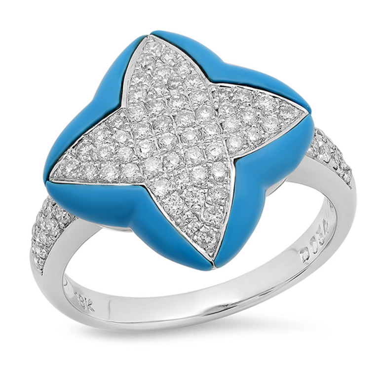 Turquoise Ladies Diamond Ring - Westwood Jewelers